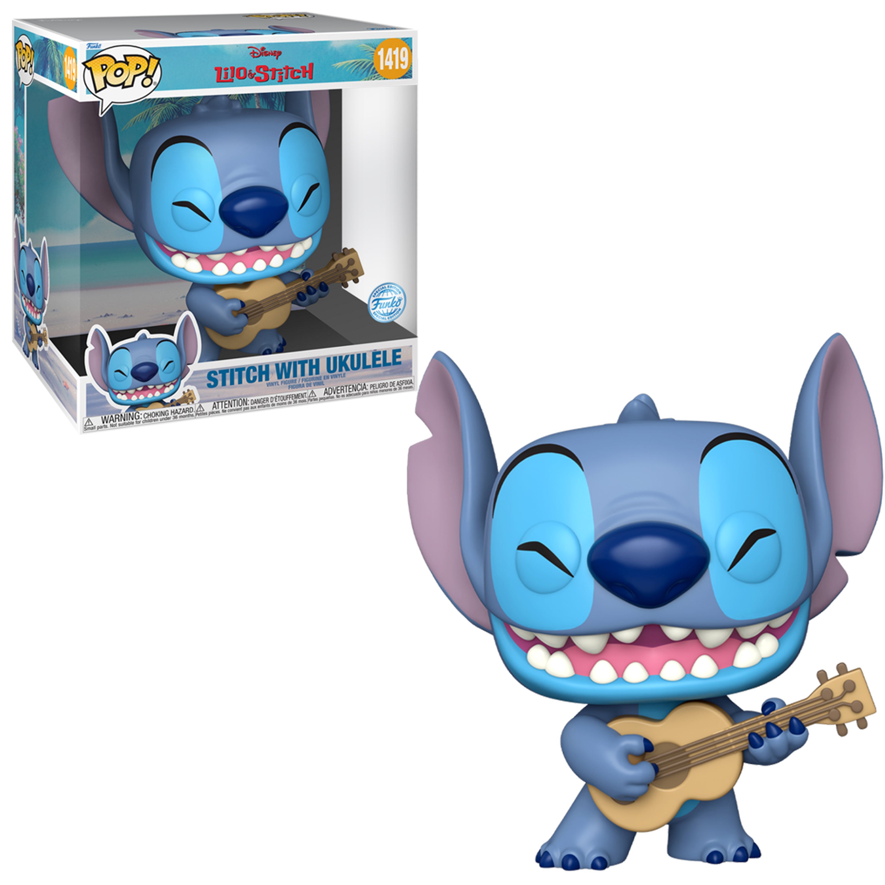 Pop Jumbo! Disney: Lilo and Stitch - Stitch with Uke (Exc) – Fandom