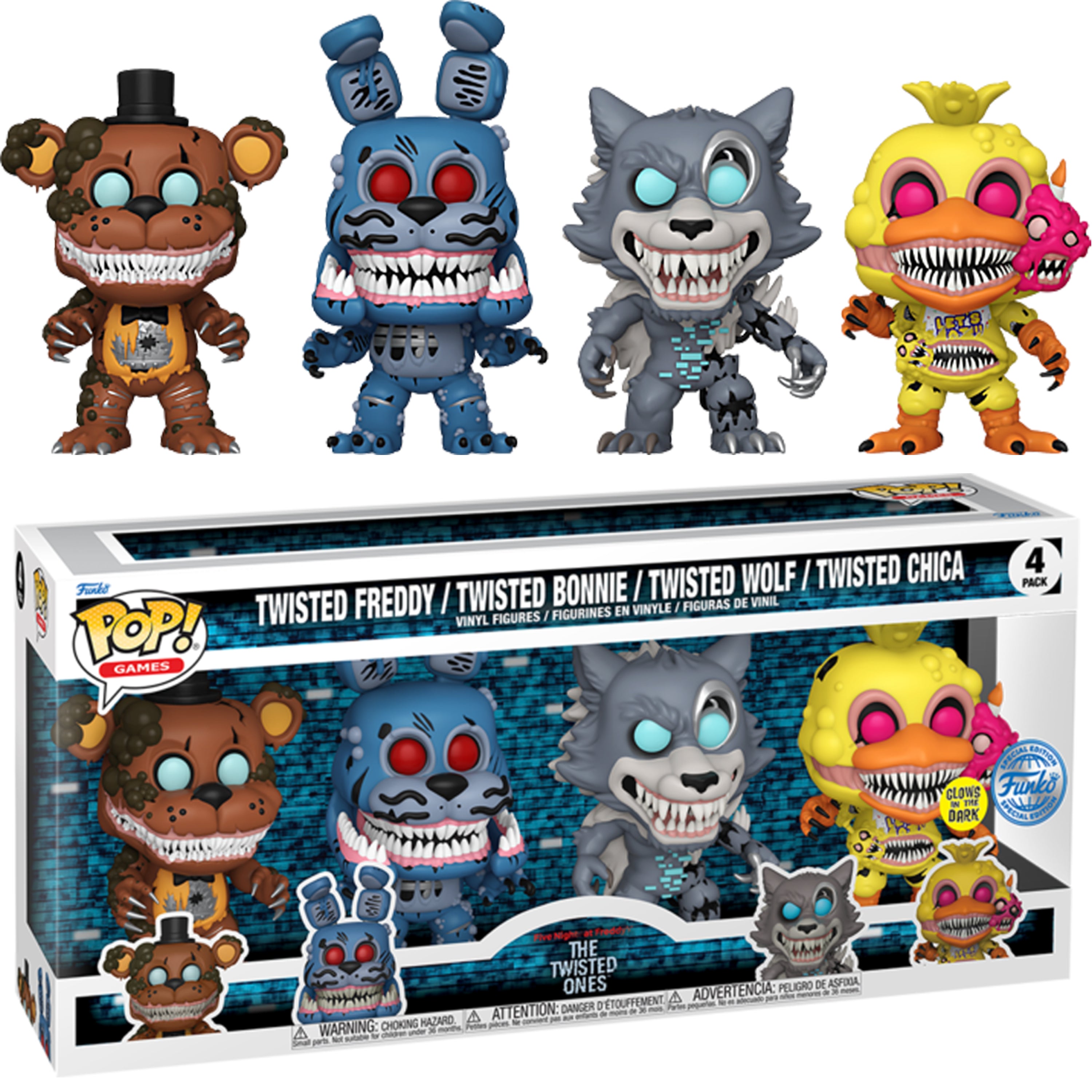 Pop! Games: Five Nights at Freddys - Twisted Ones 4pk (EMEA)(GW)(Exc ...