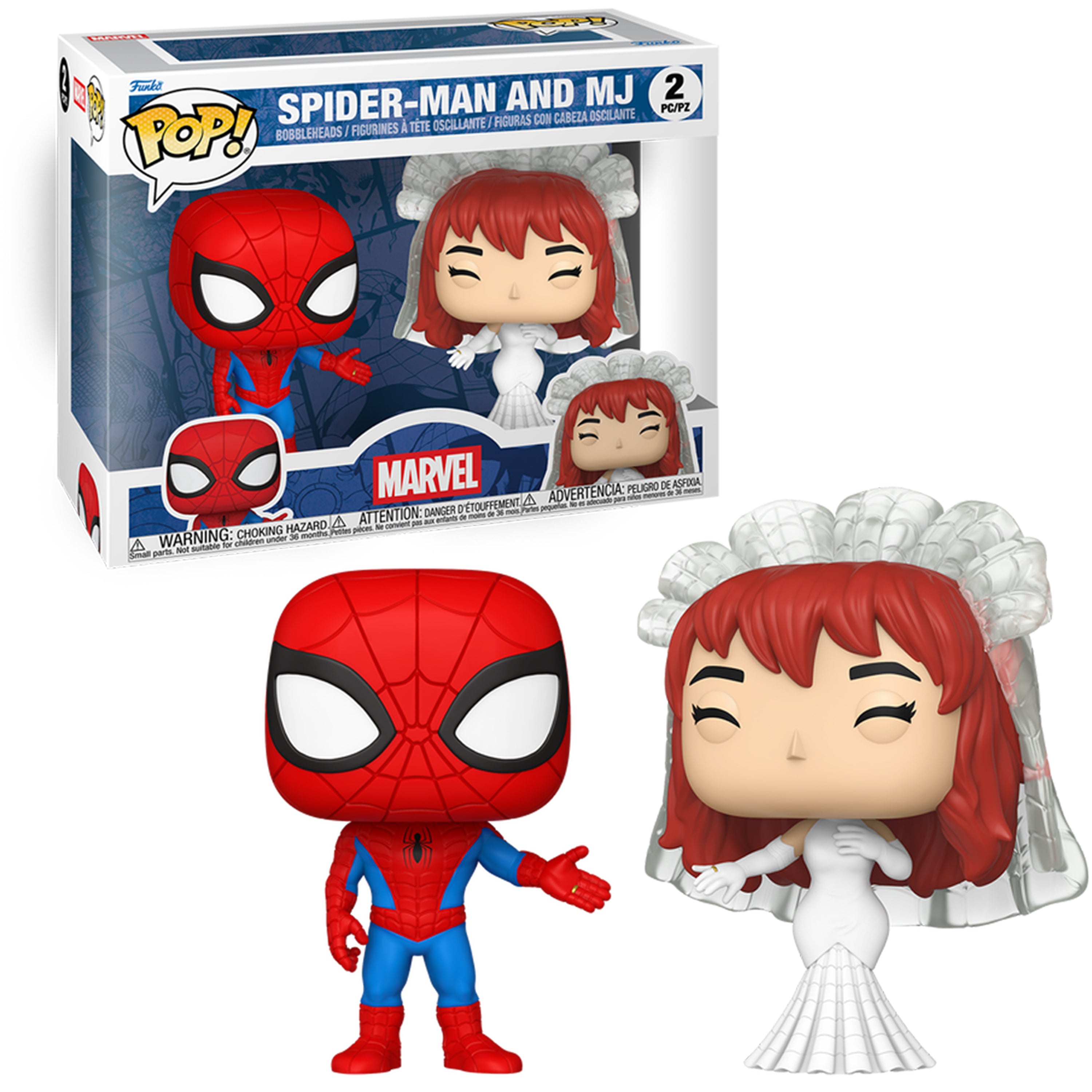 Pop! Marvel: Superhero Couples- Spider-man and MJ 2pk – Fandom