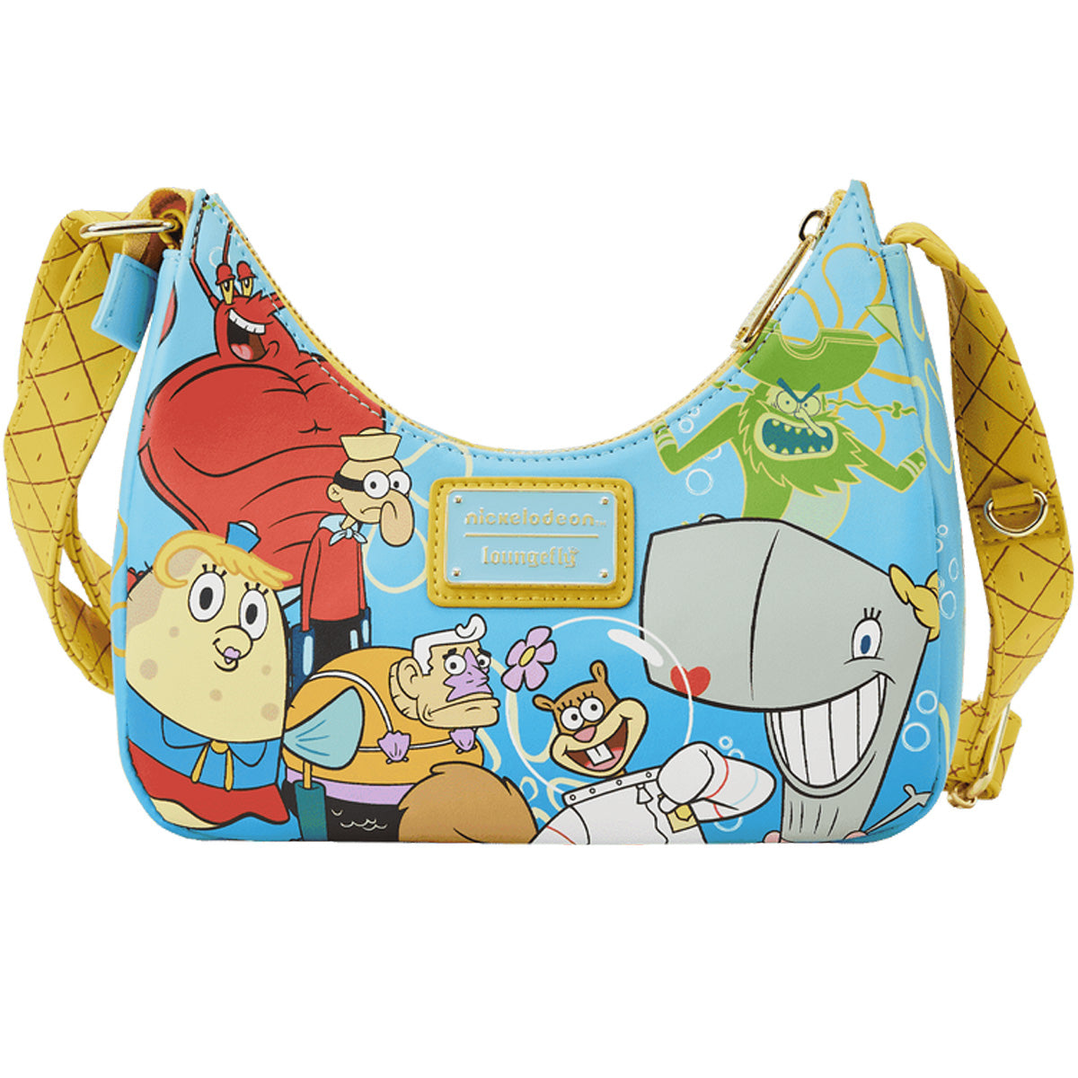 Loungefly! Leather: Nickelodeon Spongebob Squarepants Group Shot Cross ...