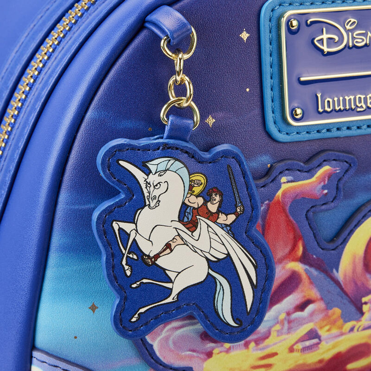 Loungefly! Leather: Disney Hercules Mount Olympus Gates Mini Backpack ...