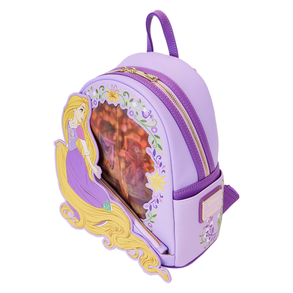 Loungefly! Leather: Disney Princess Rapunzel Lenticular Mini Backpack ...