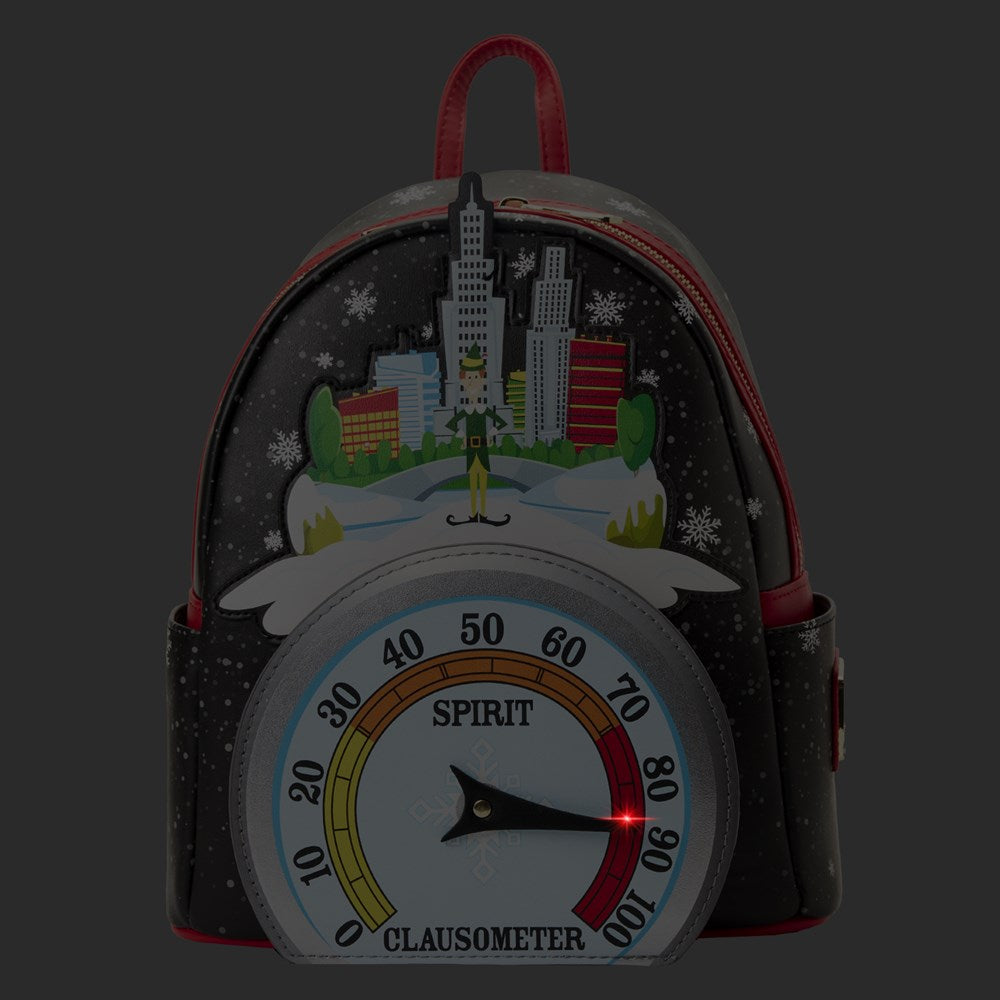 Loungefly! Leather: Elf Clausometer Light Up Mini Backpack – Fandom