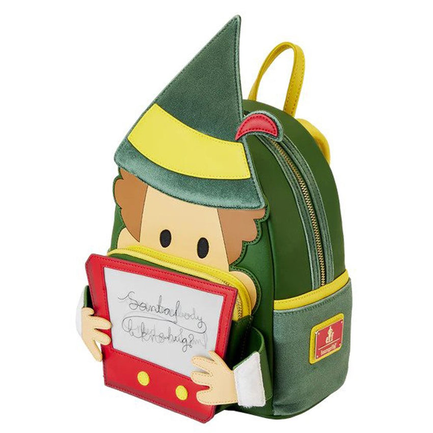 Loungefly! Leather: Disney Elf 20th Anniversary Cosplay Mini Backpack ...
