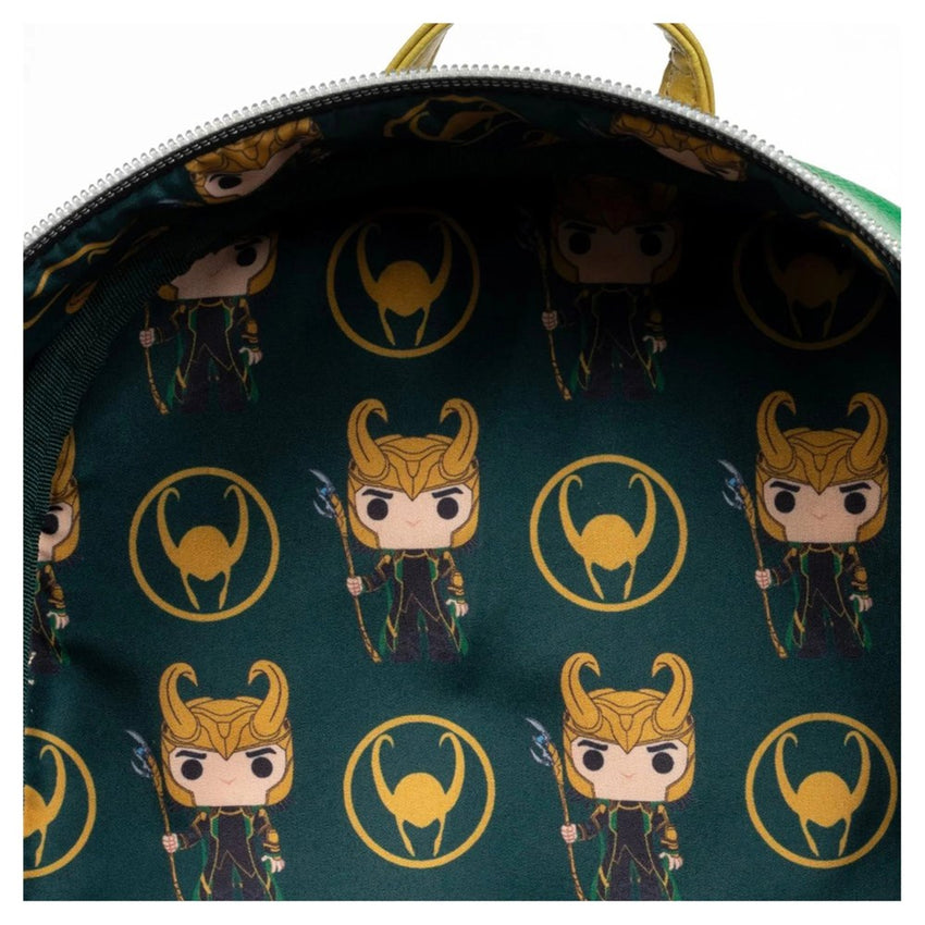 Loungefly! Leather: Marvel Loki Pop Cosplay Mini Backpack – Fandom
