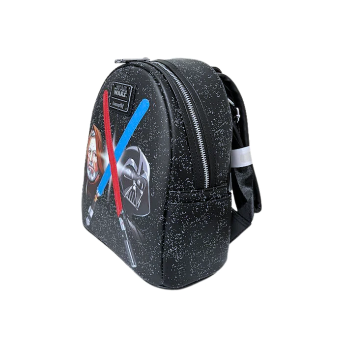 Loungefly! Leather: Star Wars Light Up Light Sabers Darth Vader Obi Wa ...