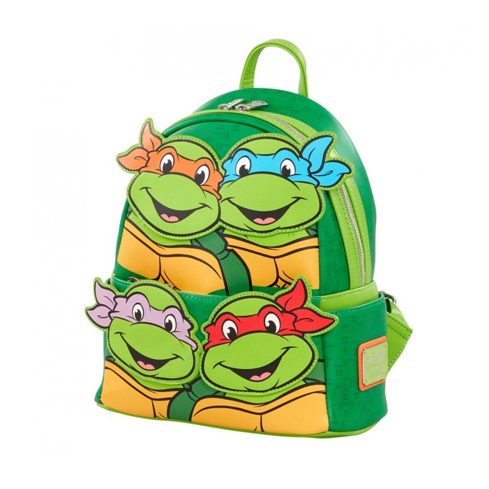 Loungefly! Leather: Teenage Mutant Ninja Turtle Squad Mini Backpack ...