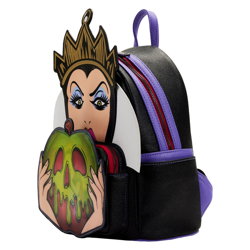 Loungefly! Leather: Disney Villains Scene Evil Queen Apple Mini Backpa ...