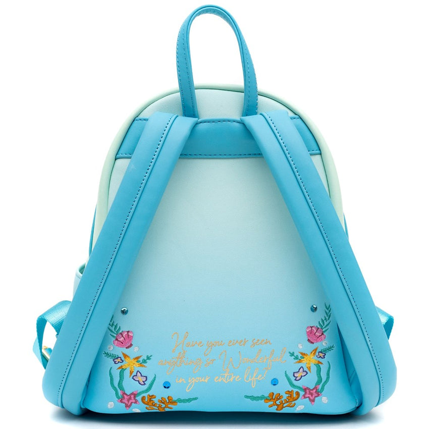 Loungefly! Leather: Disney Princess Little Mermaid Window Mini Backpac ...